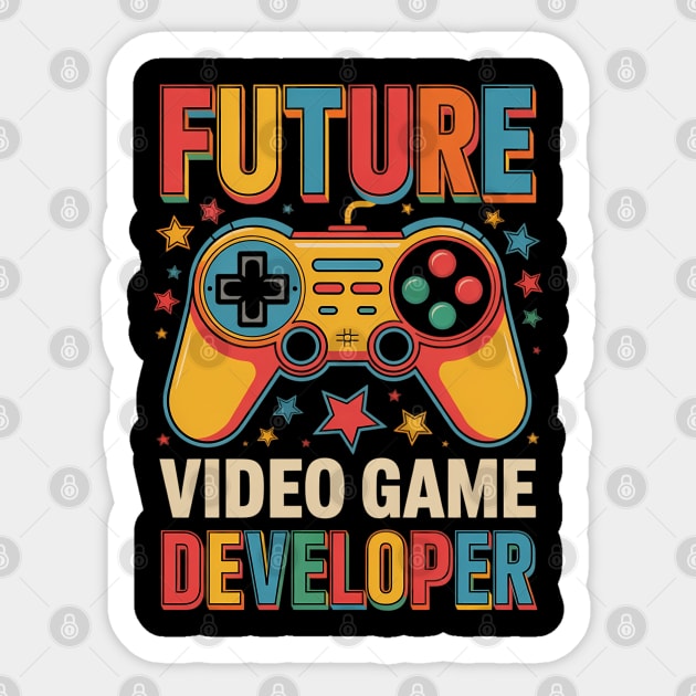 Kids Future Video Game Developer Boy Game - Kids Future Video Game Developer Boy - Sticker ...